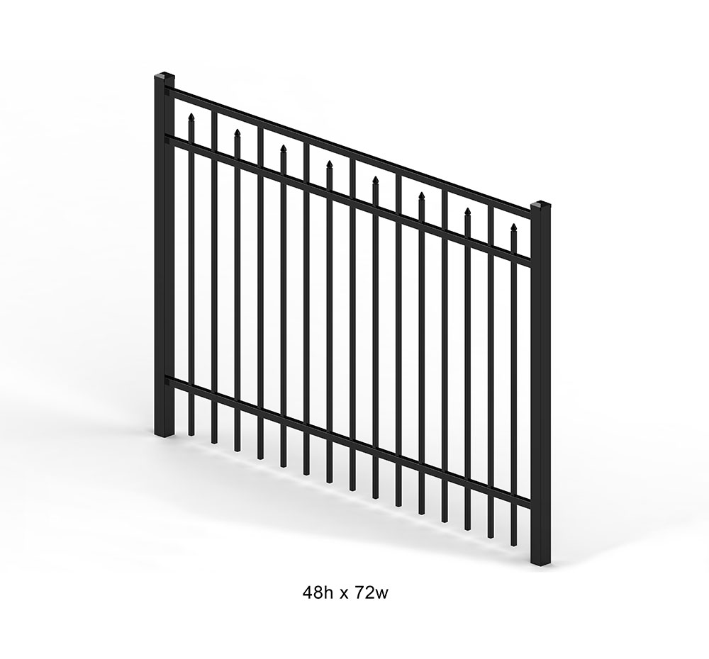 Residential Staggered Pickets 48″ | Duramax Vinyl Fences